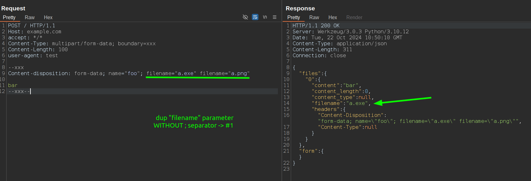 Breaking Down Multipart Parsers: File upload validation bypass